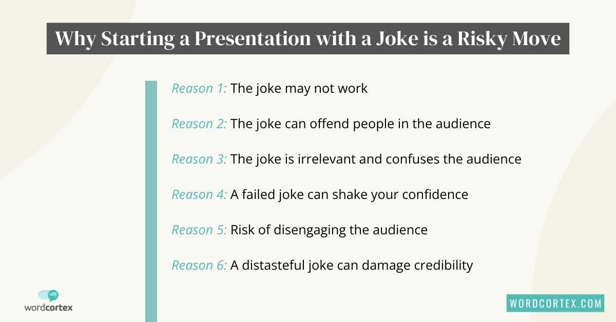Why Opening a Presentation with a Joke (Almost) Never Works